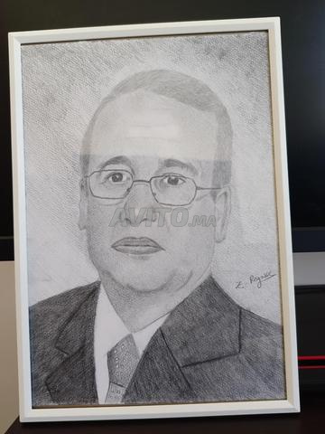 Dessin de portrait a4 | Art et Collections à Ain Attig | Avito.ma