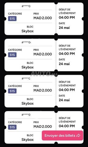 Tickets VVIP Skybox ASFAR vs. Sundowns | Voyages et billetterie à Rabat ...
